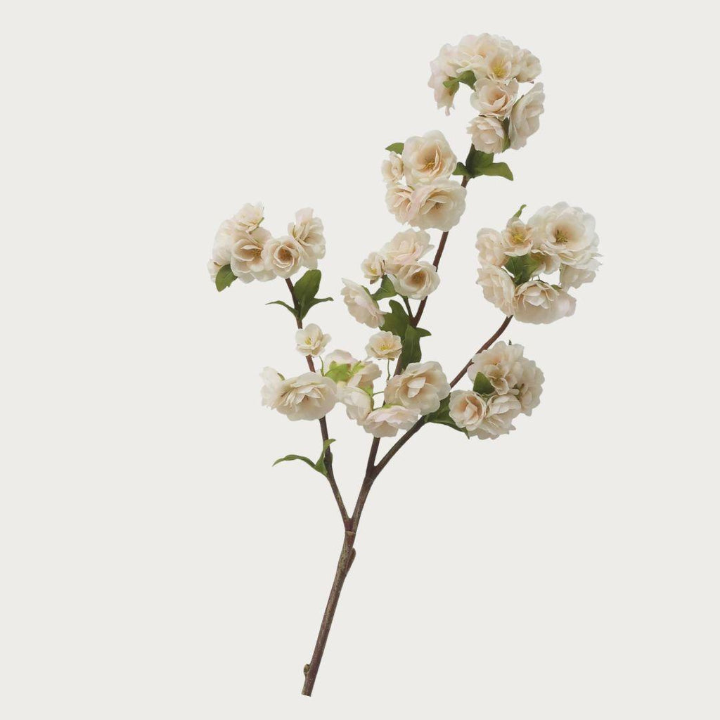 41" True Bloom Real Touch Creamy White Blossom Branch Stem - Preorder ...