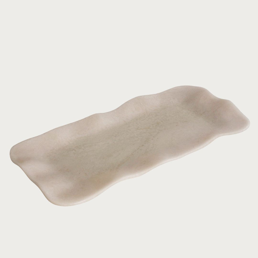 Resin Alabaster Long Rectangular Tray – Third & Main